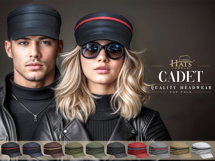 Second Life Marketplace - [HW] THE PREMIUM CADET CAPS